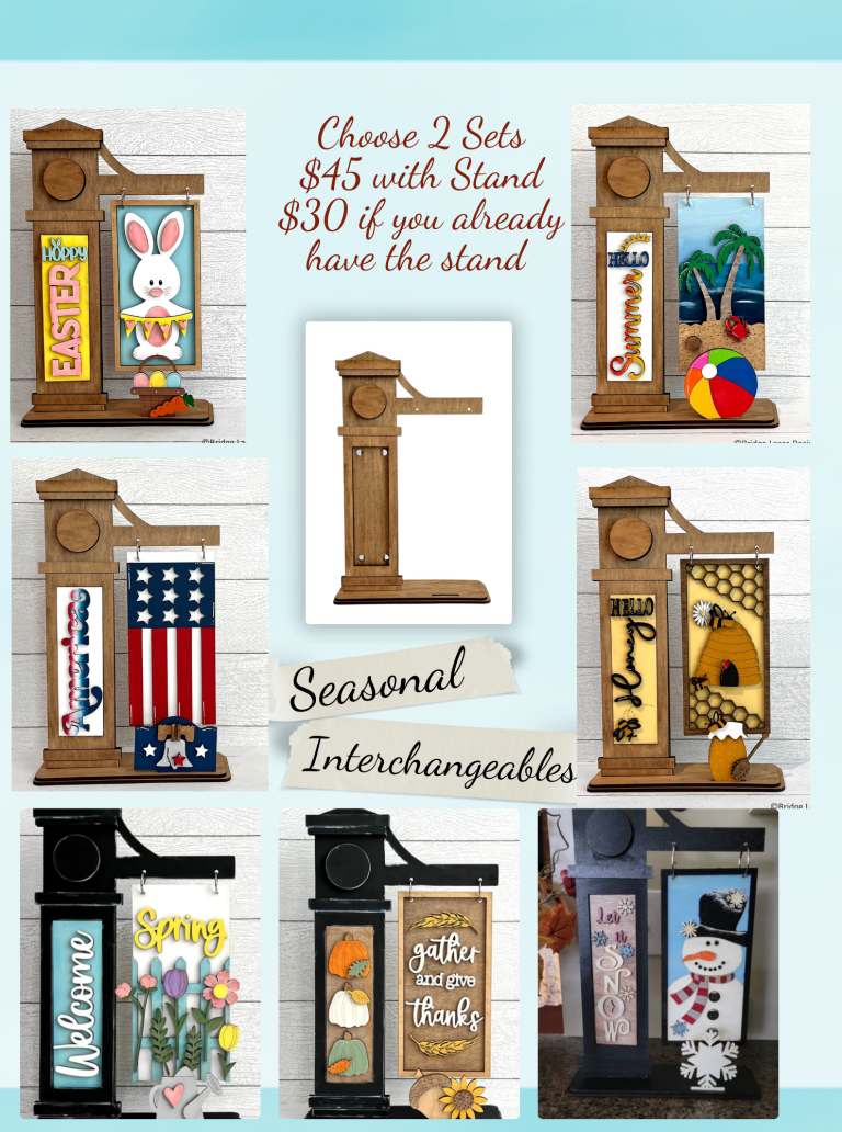 Interchangeable Table Top Signs